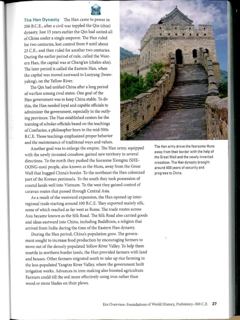 Reading: 2.6C The Han Dynasty | PDF