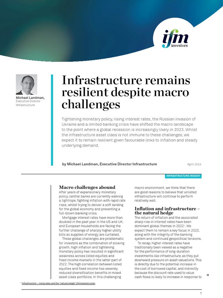 Ifm Investors - Infrastructure Remains Resilient Despite Macro ...