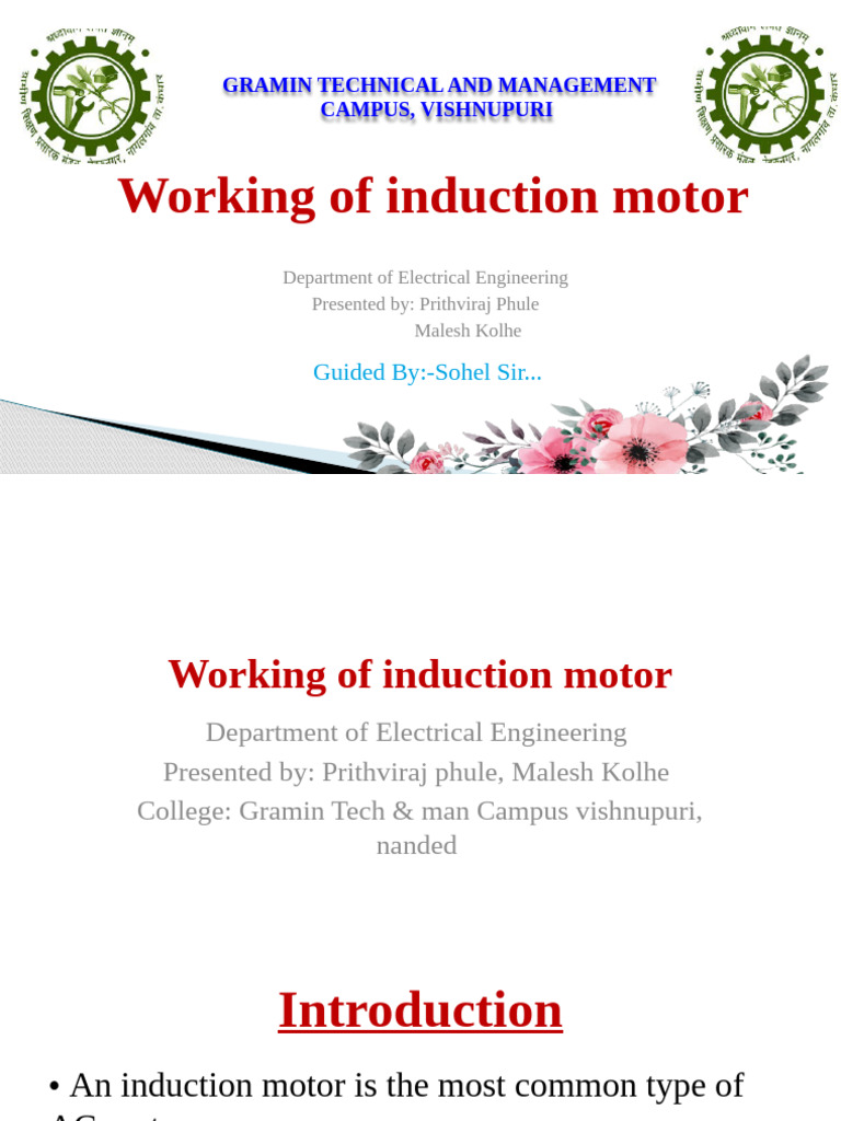Induction Motor Working Principles Explained | PDF