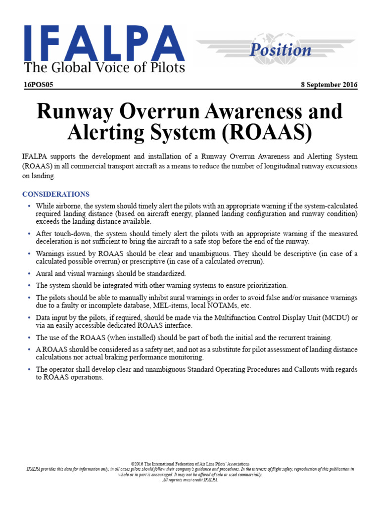16pos05-runway-overrun-awareness-and-alerting-system-roaas | PDF | Transport Safety | Aviation ...