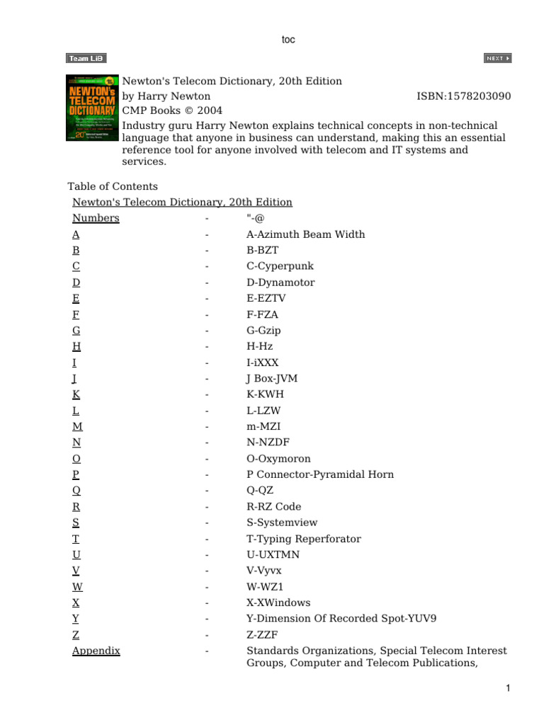 Harry Newton - Newton's Telecom Dictionary-CMP Books (2004) | PDF | Microsoft Outlook | Visa Inc.