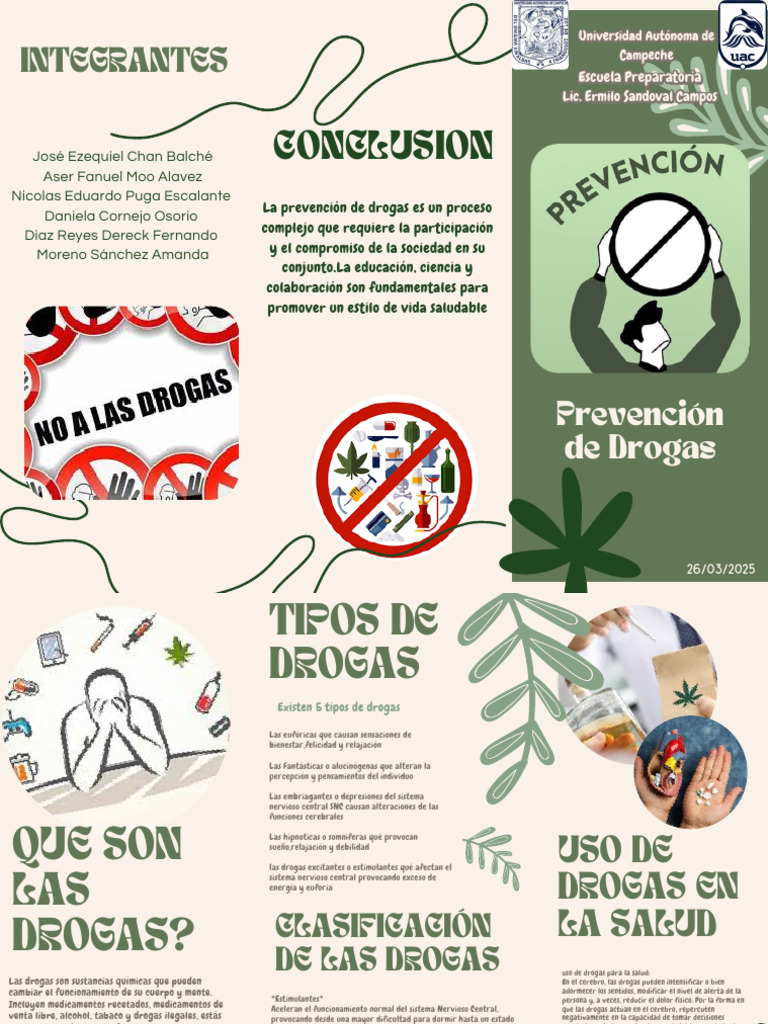 Tríptico Sobre La Prevención de Drogas - 20250325 - 183436 - 0000 | PDF ...