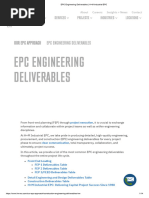 EPC Engineering Deliverables | PDF | Project Management | Economies