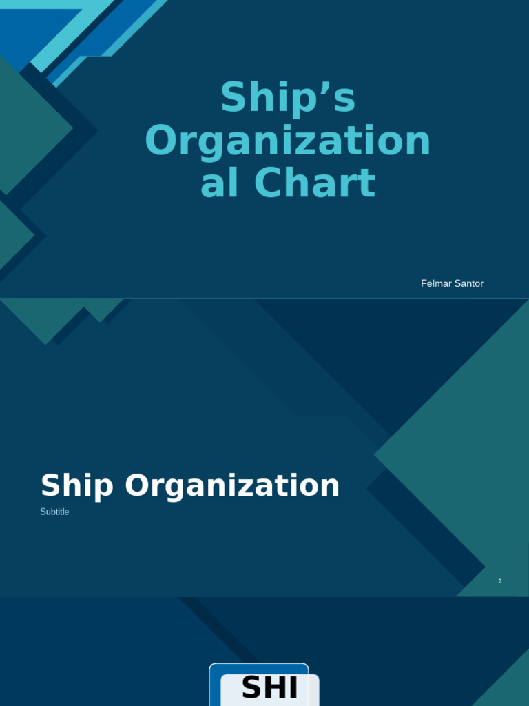 Ships Organizational Chart | PDF | Sea Captain | Sailor