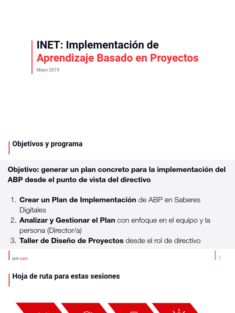 Slides ABP Implementación INET | PDF | Diseño | Pensamiento