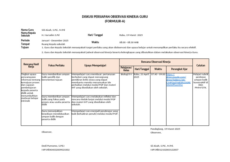Form - A Siti Aisah | PDF