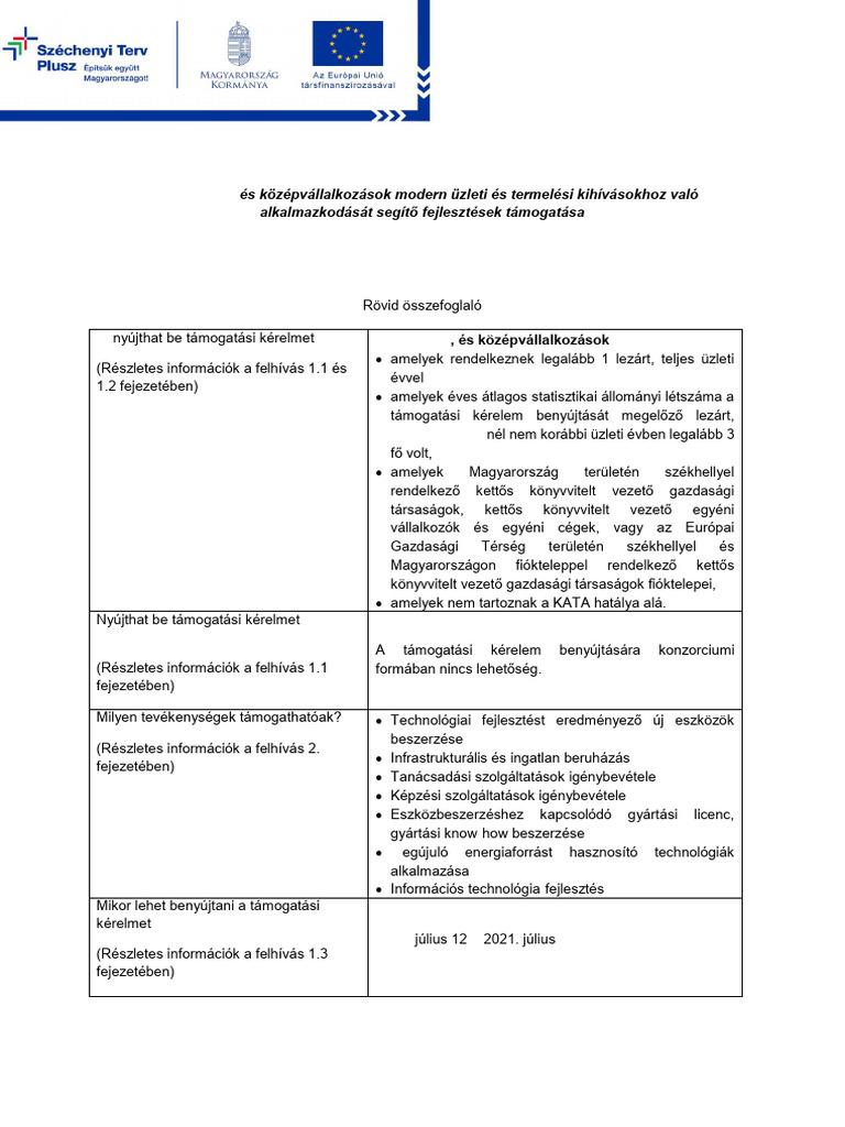 GINOP Plusz-1.2.1-21 - Felhivas-5-1 | PDF
