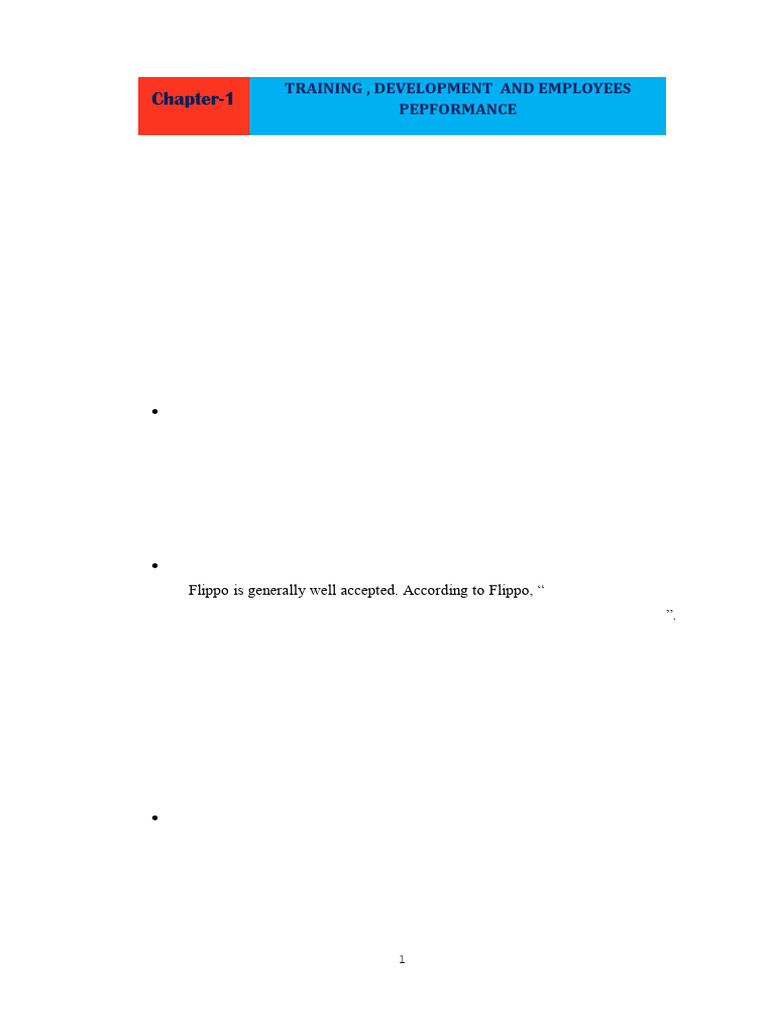 07 - Chapter-1 | PDF | Apprenticeship | Organization Development