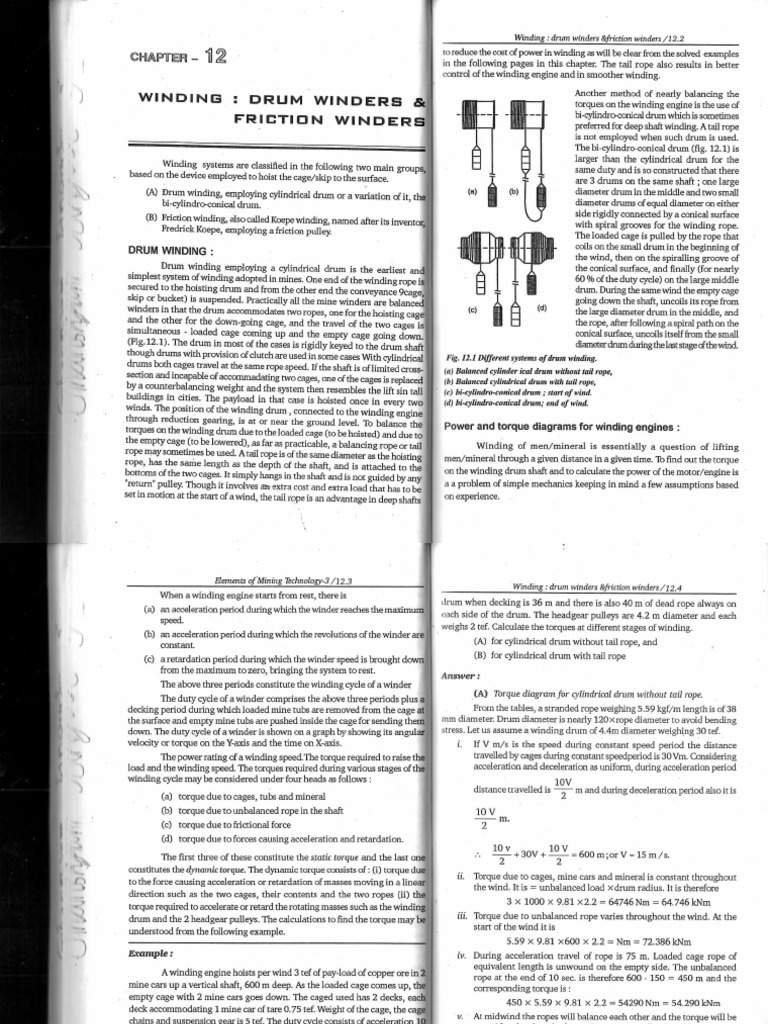 12-Winding - Drum Winders & Friction Winders | PDF | Physical ...