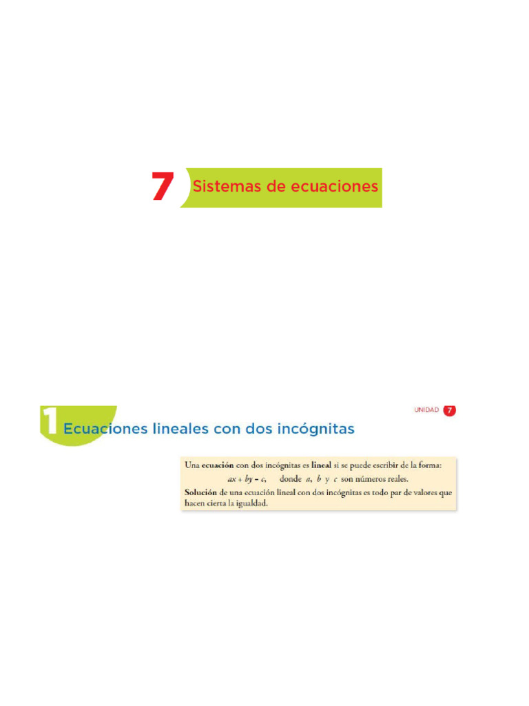 Tema7 Sistemas de Ecuaciones | PDF