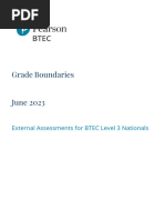 Grade Boundaries March 2025 Btec Level 2 Technicals | PDF | Educational ...