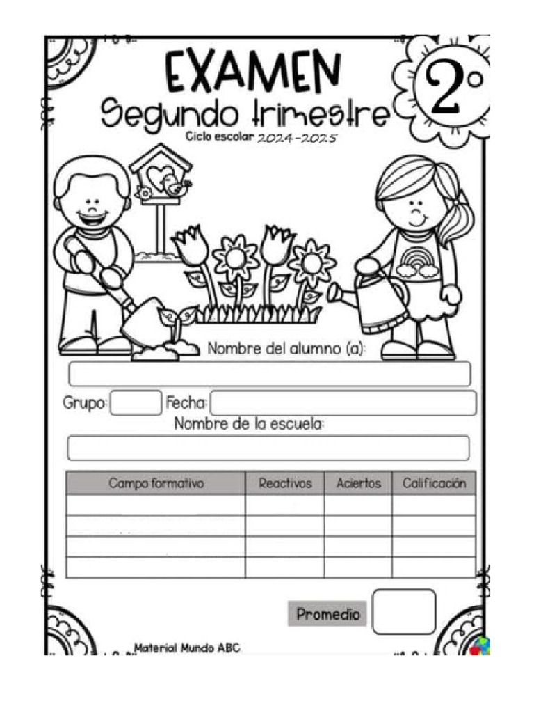 Examen 2do Trimestre | PDF