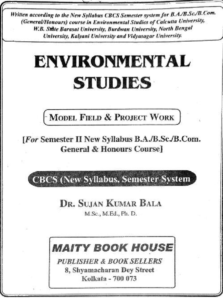 Environmental Studies by Dr. S.K Bala | PDF