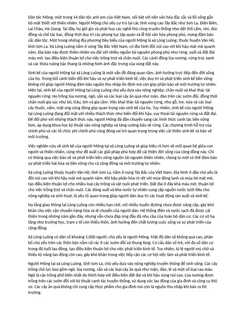 Dân T C Mông | PDF