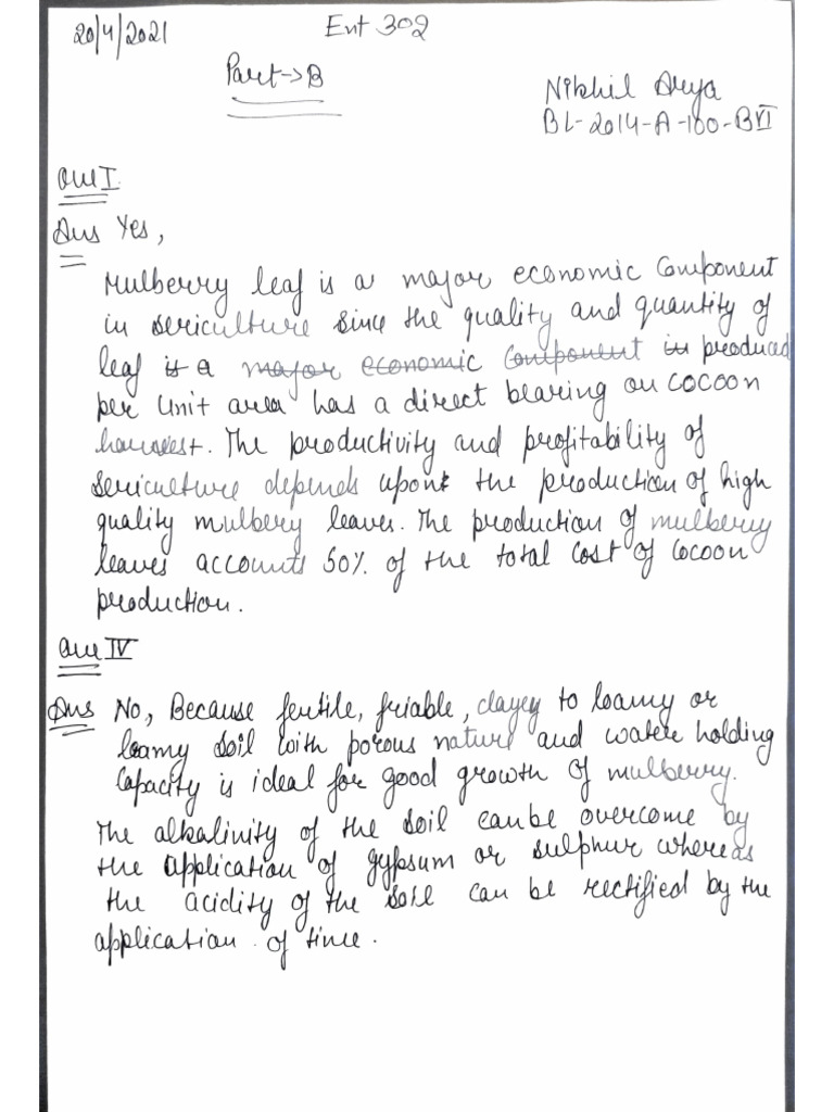 Ent.302 Part b Nikhil Arya (Bl-2014-A-100-Bvi) | PDF