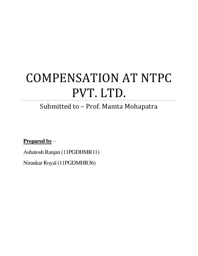 ntpc | Employee Benefits | Employment