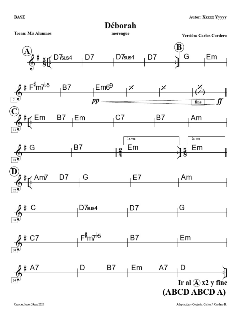 Deborah - Nelson y Renny - em - BASE | PDF