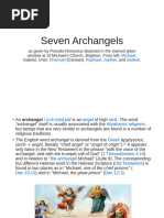 Names of Seraphim Angels in the Bible | PDF | Angel | Religious Cosmologies