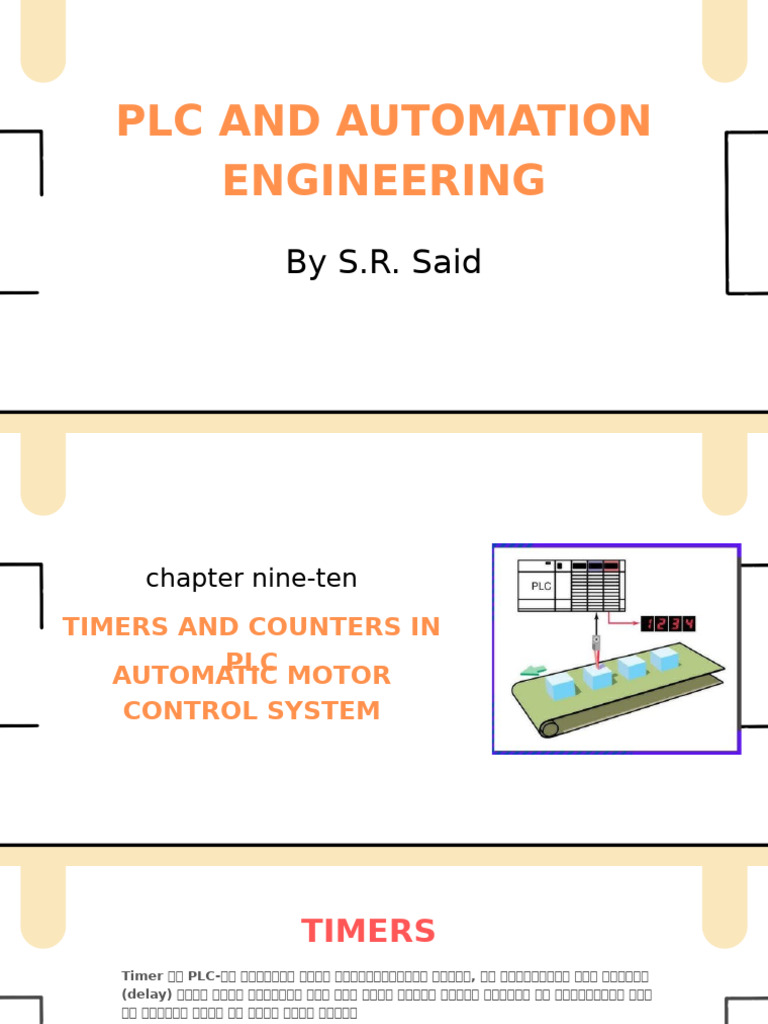 Plc 9 10 Timer, Counter, Motor Control | PDF