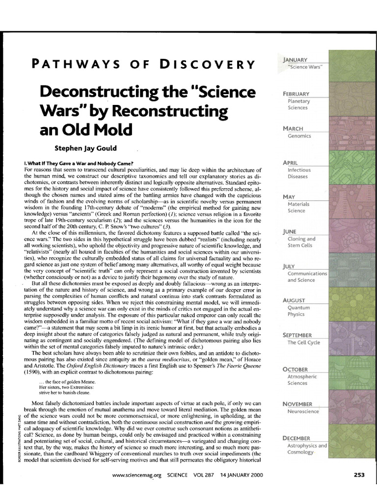 Deconstructing The Science Wars | PDF