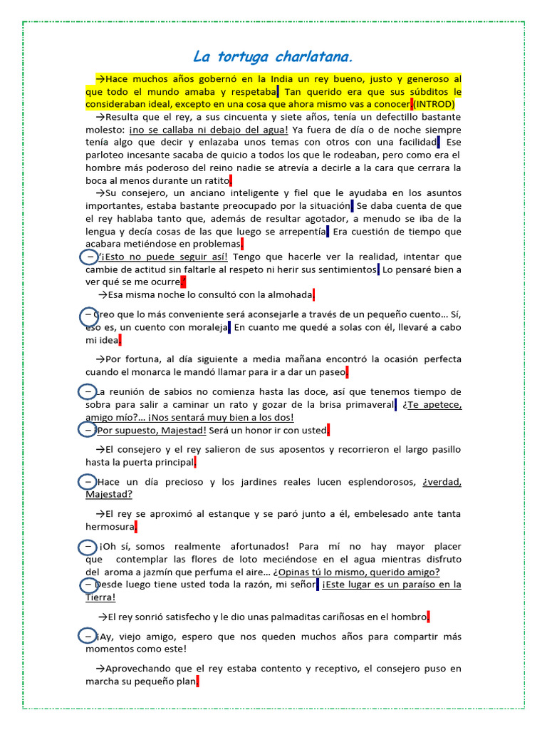 La Tortuga Charlatana | PDF