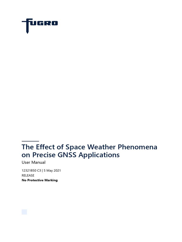 C3 Effect of Space Weather Phenomena On Precise GNSS Applications | PDF ...