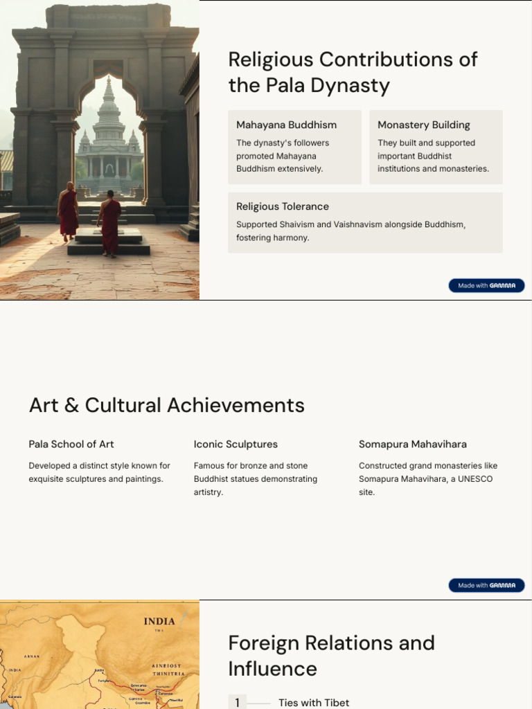 Religious Contributions of The Pala Dynasty | PDF