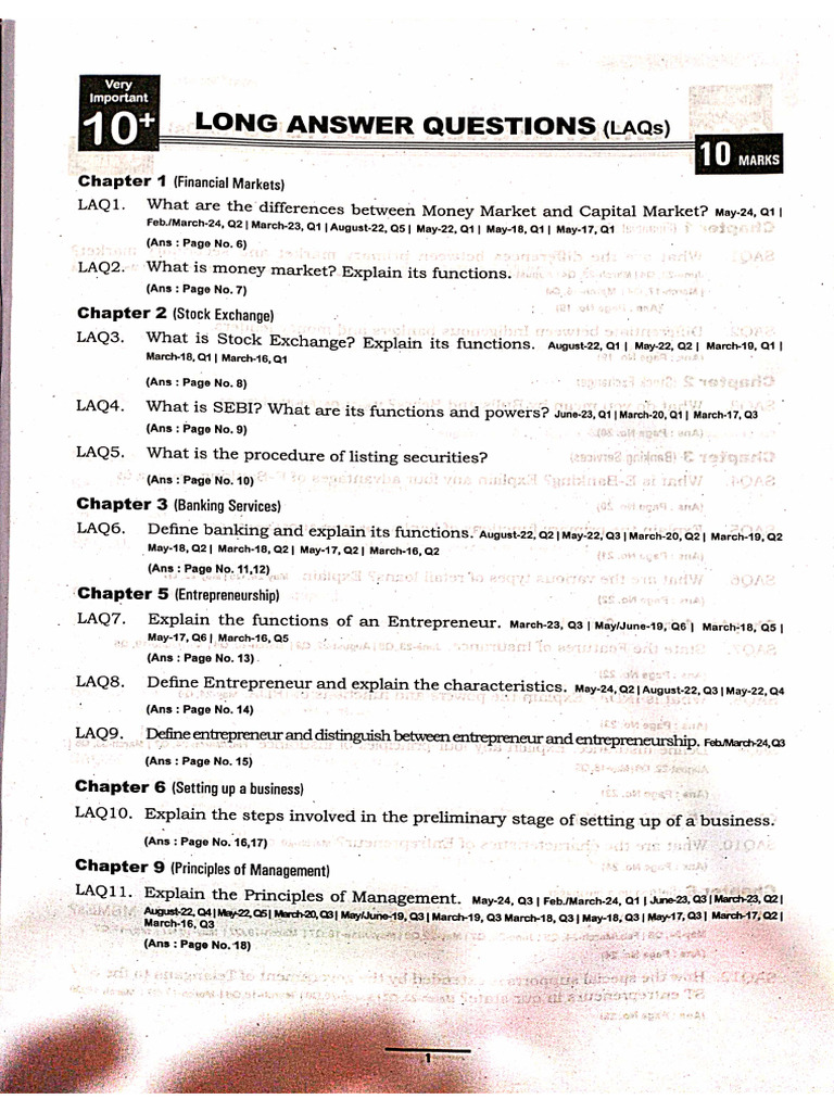 Commerce and Accounts LMR | PDF