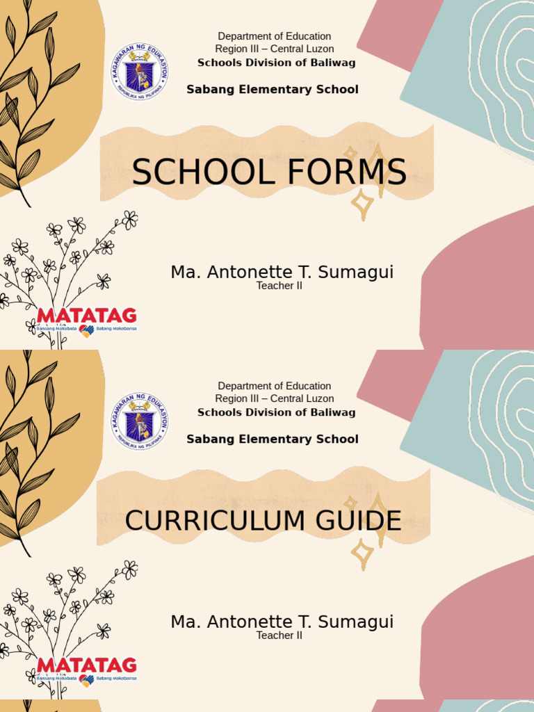 School Forms Cover-Landscape | PDF
