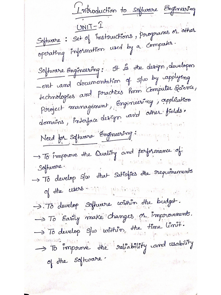 SE Notes PDF 1-5 Chps | PDF