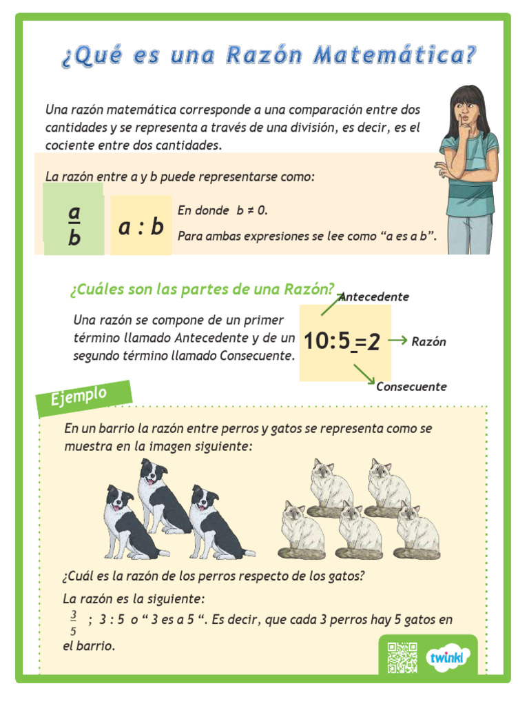 Poster Que Es Una Razon Matematica - Ver - 1 | PDF