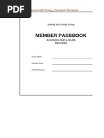 Membership: Constitution of The Savings Group | PDF | Loans | Interest