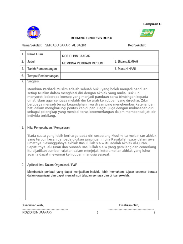 Sinopsis Sekolah | PDF
