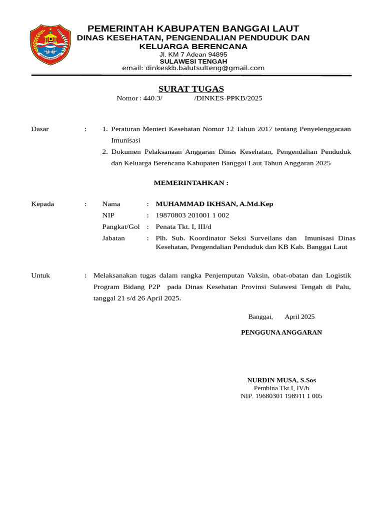 Surat Tugas Format Baru | PDF