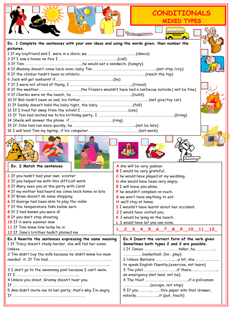Mixed Type Conditionals Exercises | PDF