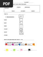 Daily 5 Student Checklist | PDF