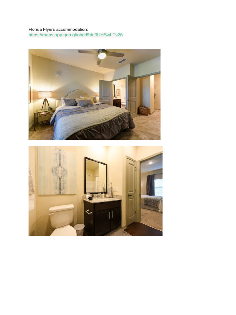 Florida Flyers Accommodation | PDF