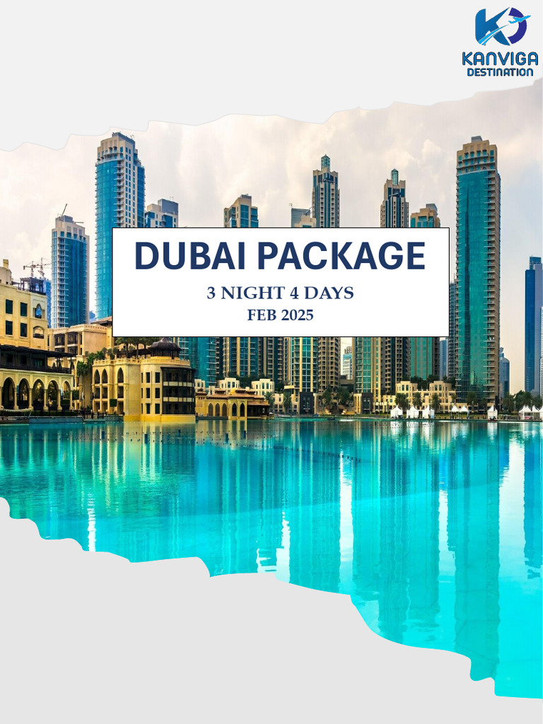 DUBAI PACKAGE 3N4D 24 PAX FEB 2025 | PDF | Dubai | Meal