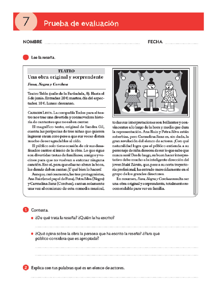 T7-Ex Lengua Adaptado | PDF