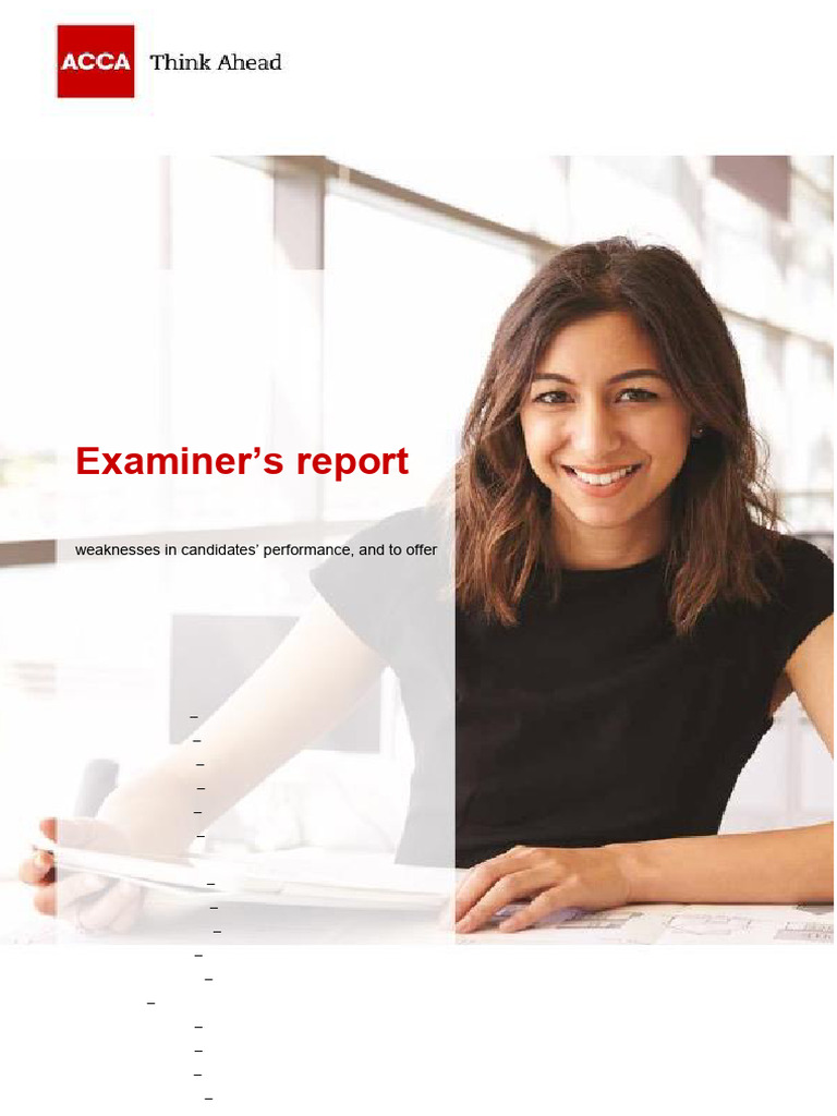 SD24 AFM Examiner's Report | PDF | Free Cash Flow | Option (Finance)
