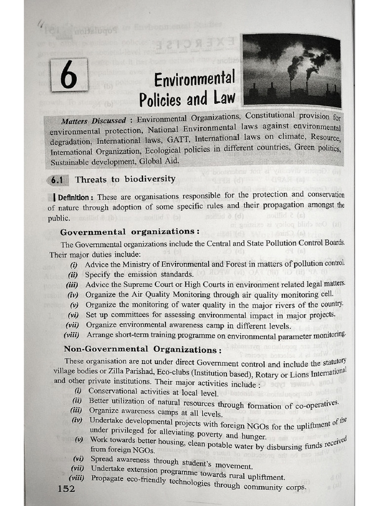 Environmental Policies and Laws | PDF