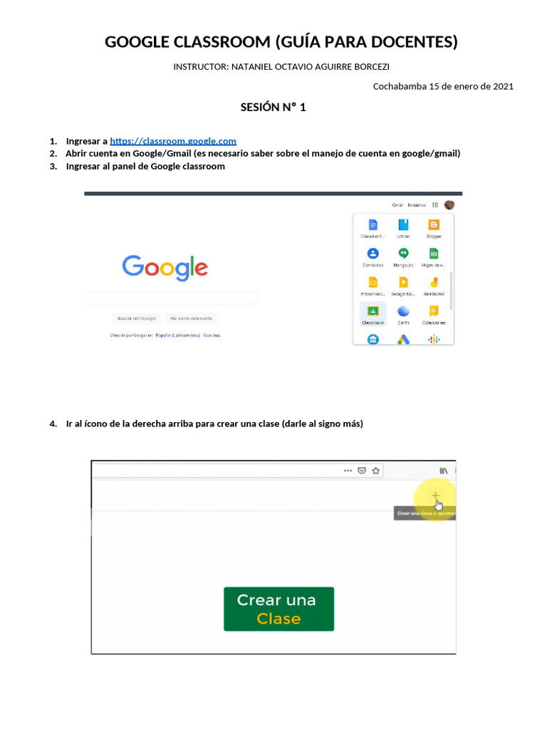 Guía de Google Classroom para Docentes | PDF | Archivo de computadora ...