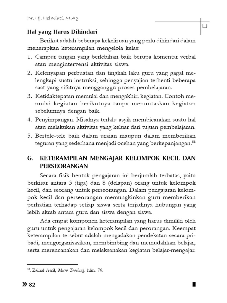 Micro Teaching Melatih Keterampilan Dasar Mengajar-91-94 | PDF