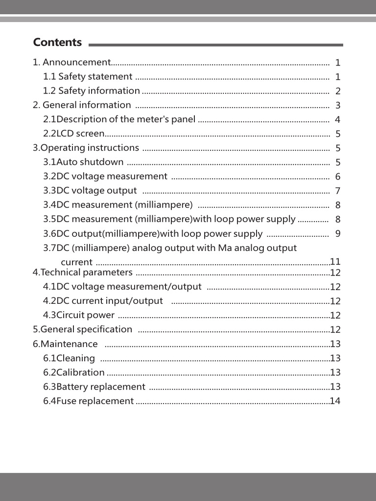 PM7221 Meter Operation Manual | PDF | Power Supply | Electronics