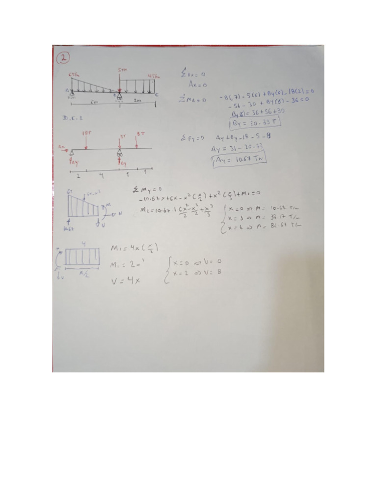 Mecanica Estructural Ejercicios 2 | PDF