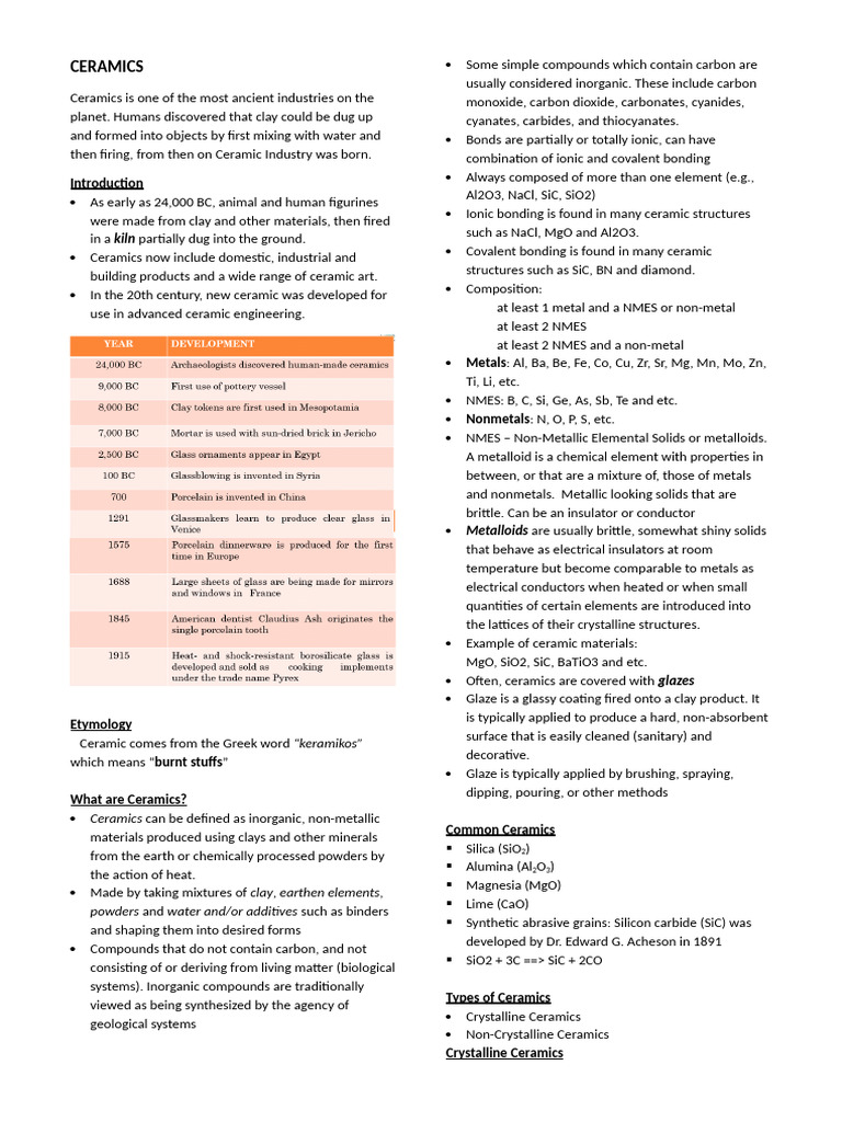 GE104 - Ceramics and Polymer | PDF | Polymers | Ceramics