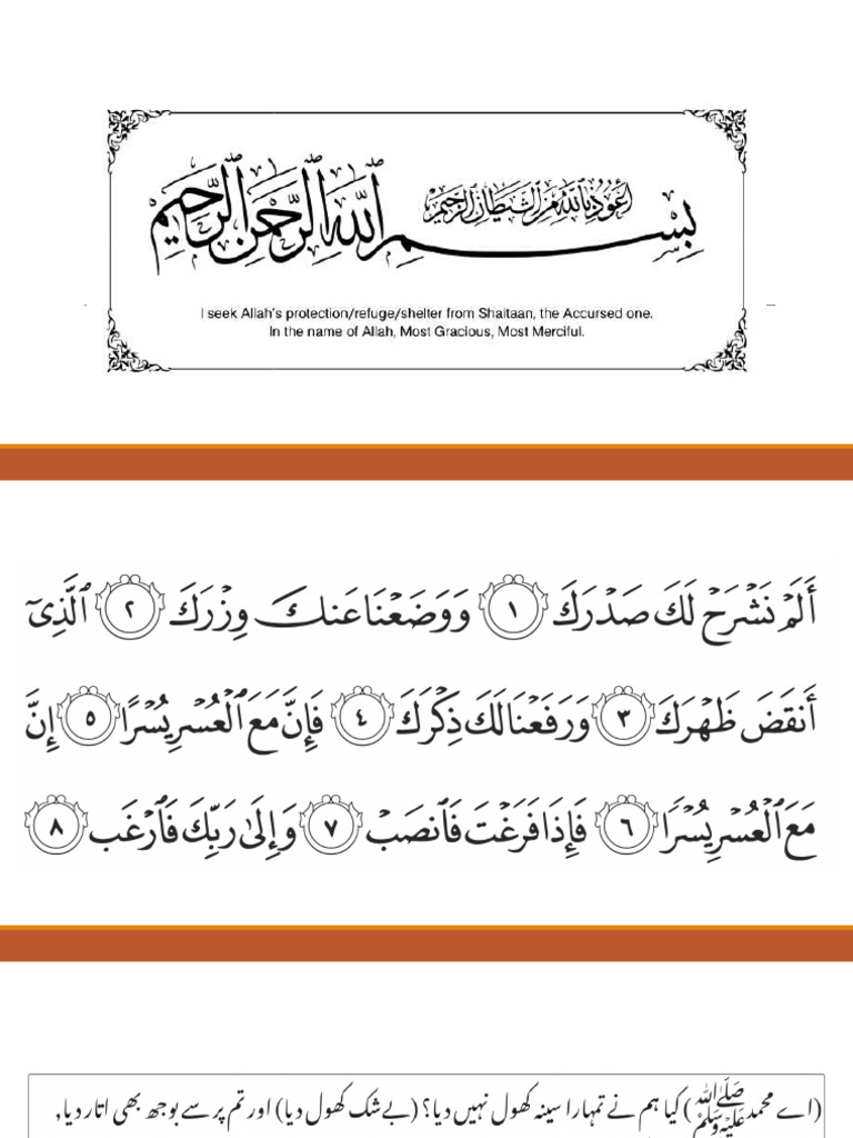 Surah Alam Nashrah | PDF
