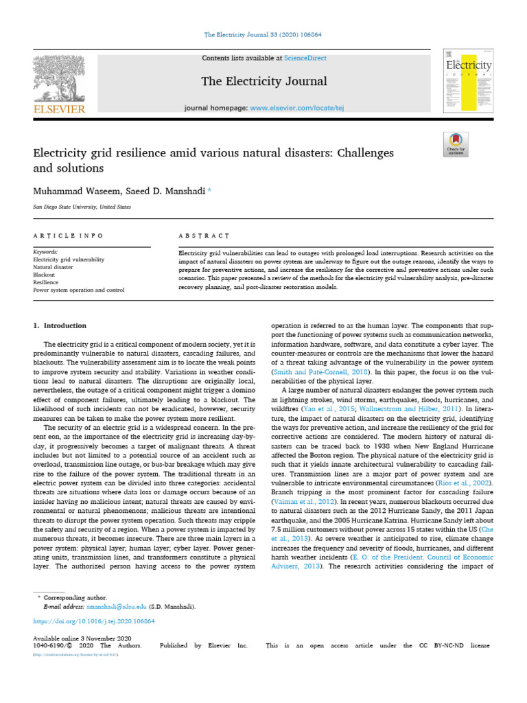 Grid resilience amid extreme weather and other challenges | PDF ...