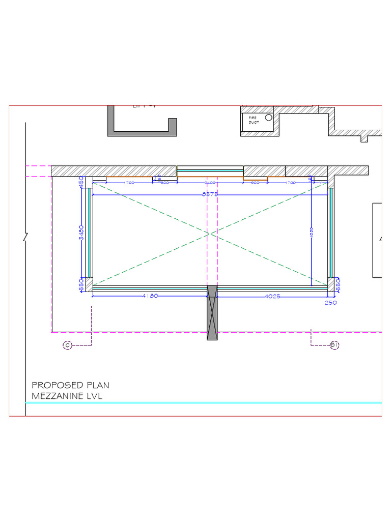 Proposed Mezzanine Plan-Model | PDF