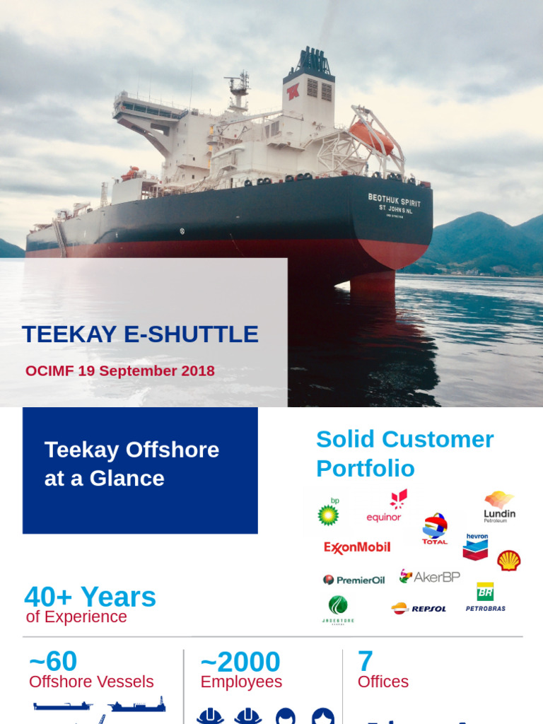 Teekay E-Shuttle Presentation For OCIMF | PDF | Liquefied Natural Gas | Marine Propulsion